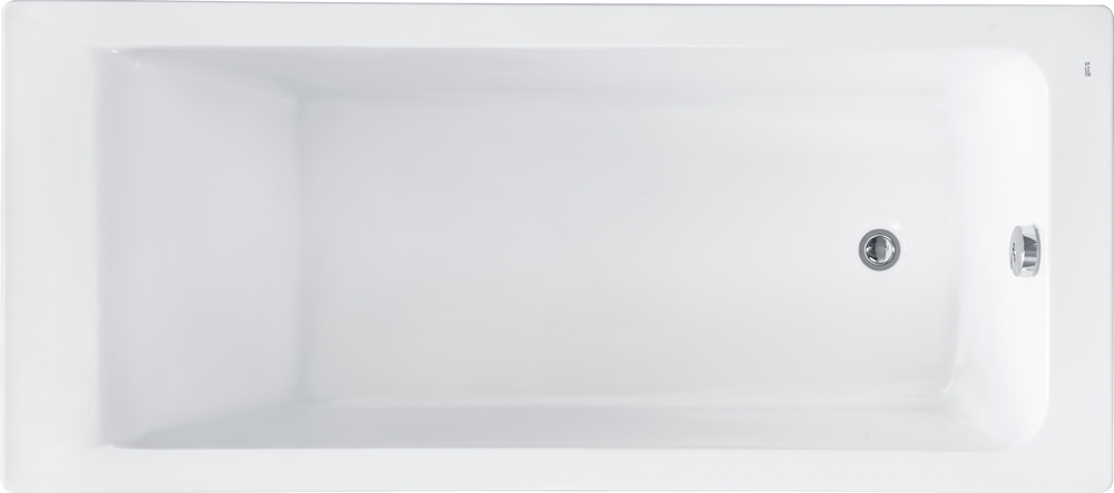 Акриловая ванна Roca Easy 150x70 см, пристенная, белая, с каркасом, со сливом-переливом