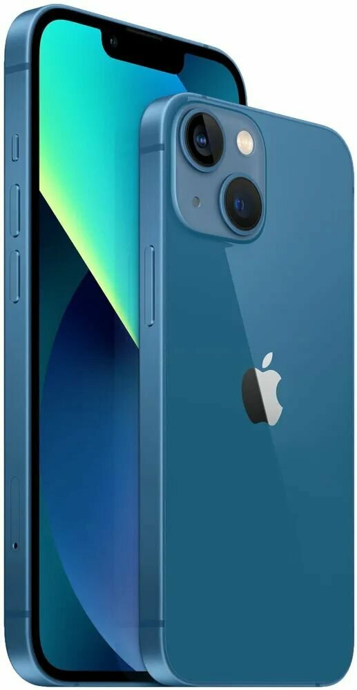 Смартфон Apple iPhone 13 256 ГБ, Двойная камера, A15 Bionic, Киноэффект, синий（blue）