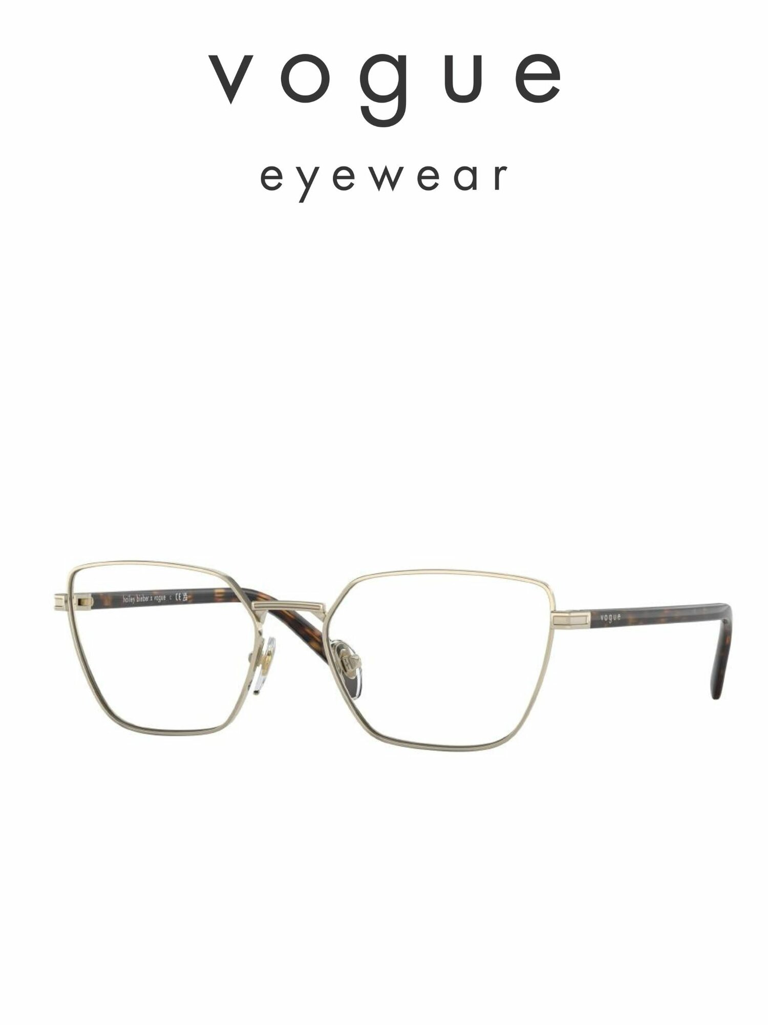 Оправа для очков Vogue Eyewear VO4244 848, женская, коричневая/золотая, многоугольная