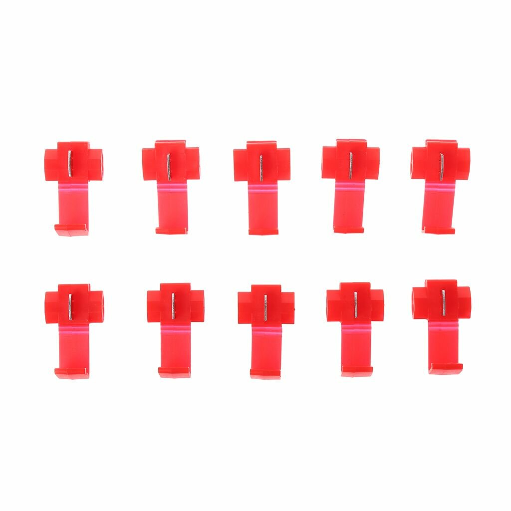 10шт 2-контактные разъемы для проводов T-образные