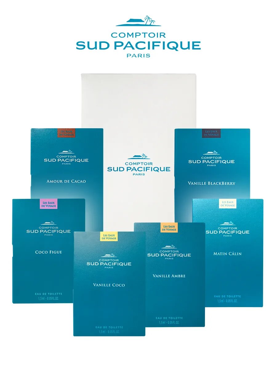 Набор пробников Comptoir Sud Pacifique Vanille Coco/Matin Calin/Amour De Cacao, унисекс