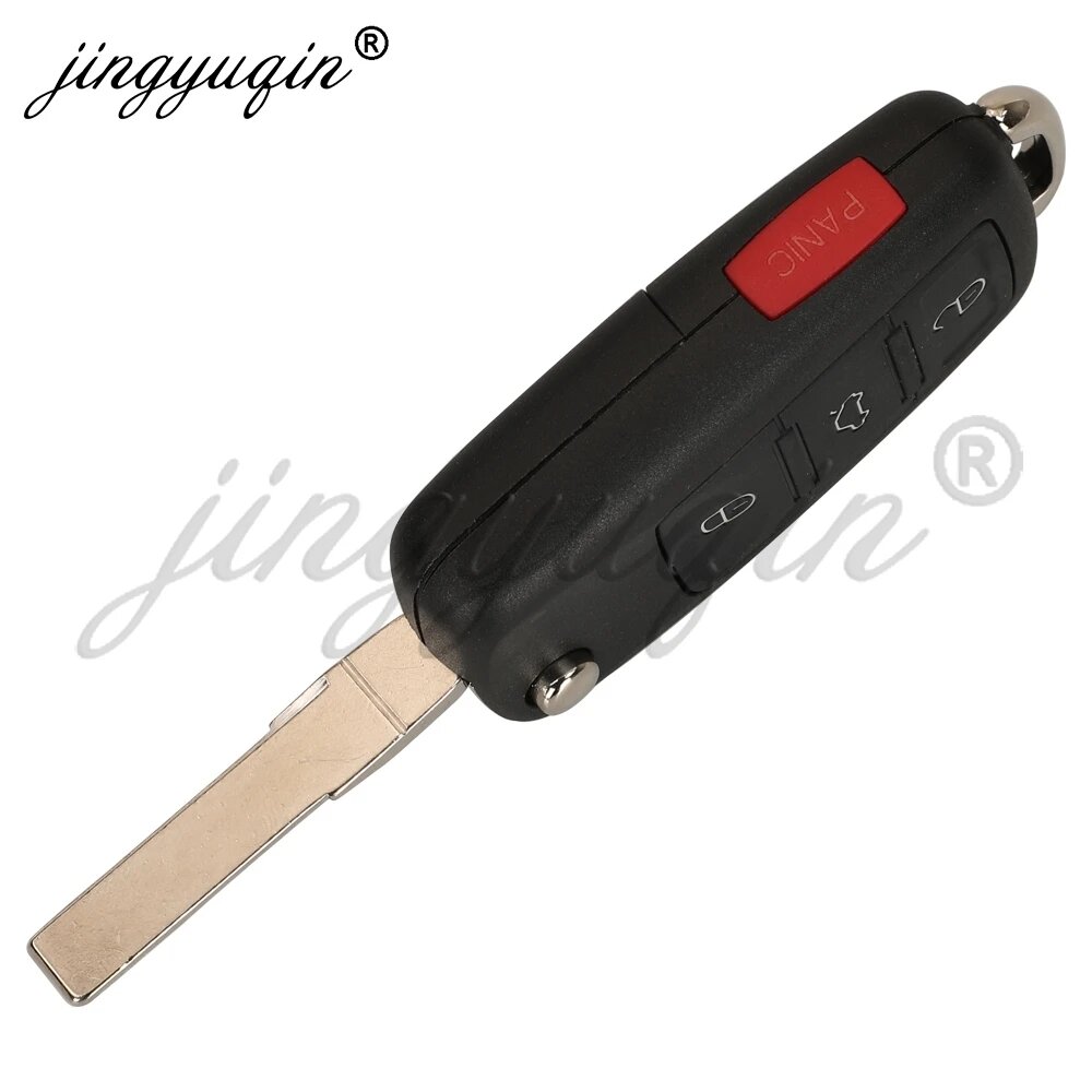 Корпус ключа для VW Touareg/Phaeton/Skoda, 4 кнопки с Panic