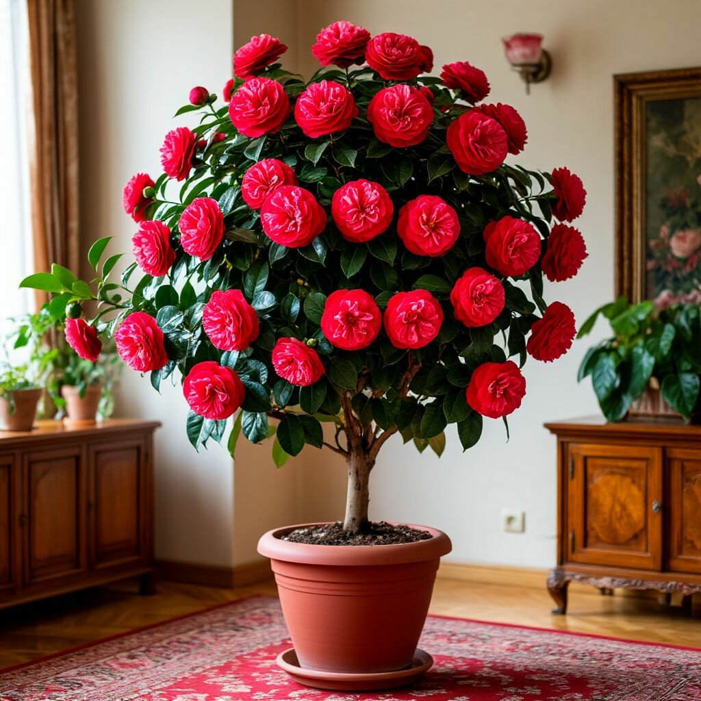 Камелия японская, Camellia japonica Red, семена
