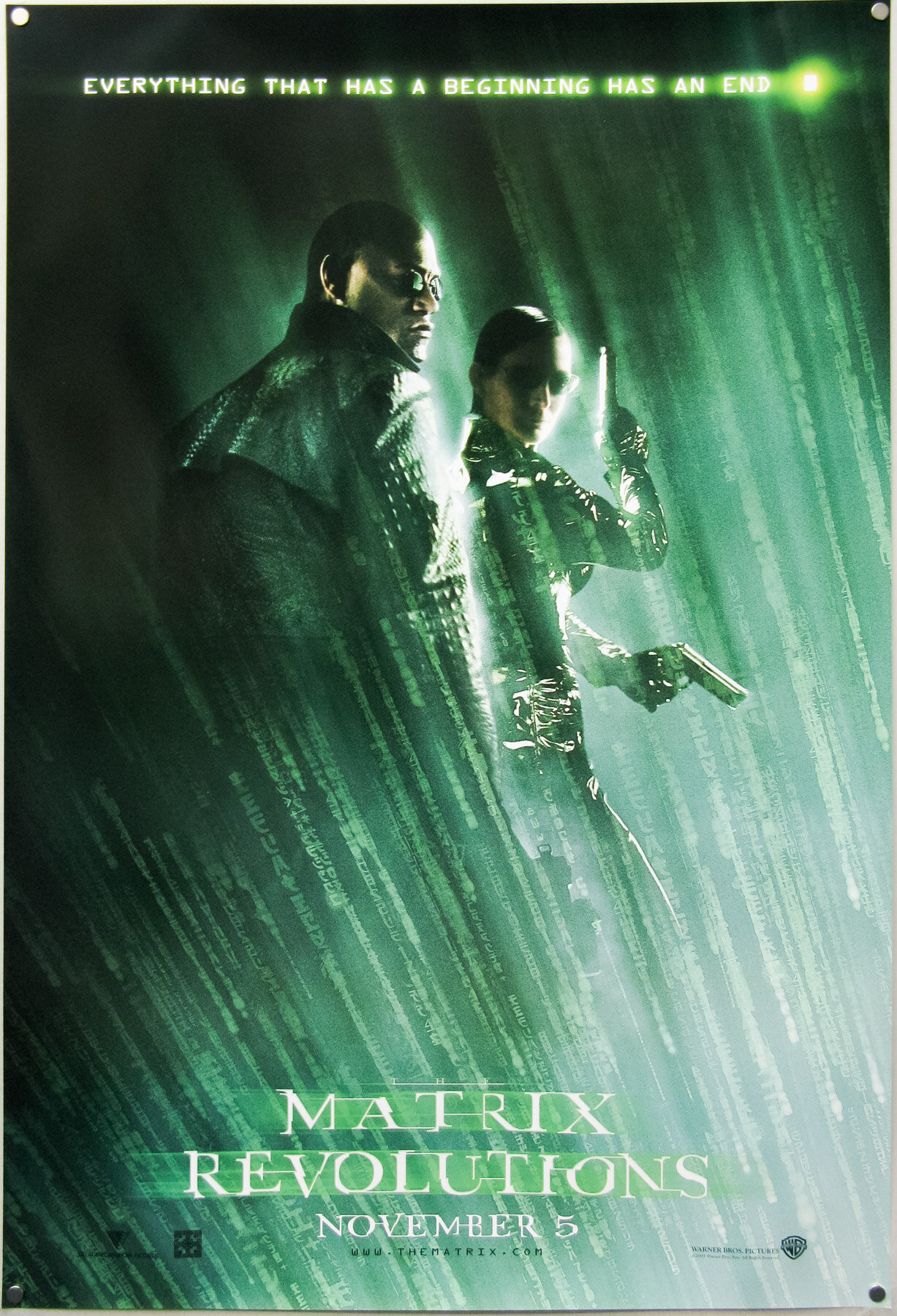 Плакат, постер Матрица: Революция 2003 (The Matrix Revolutions) на бумаге, размер 42х60см