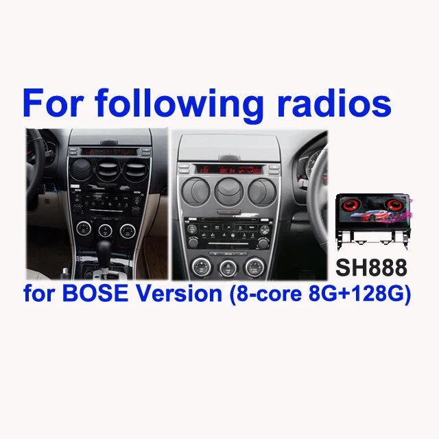 Android экран для Mazda 6 (2002-2008) Bose, SH888