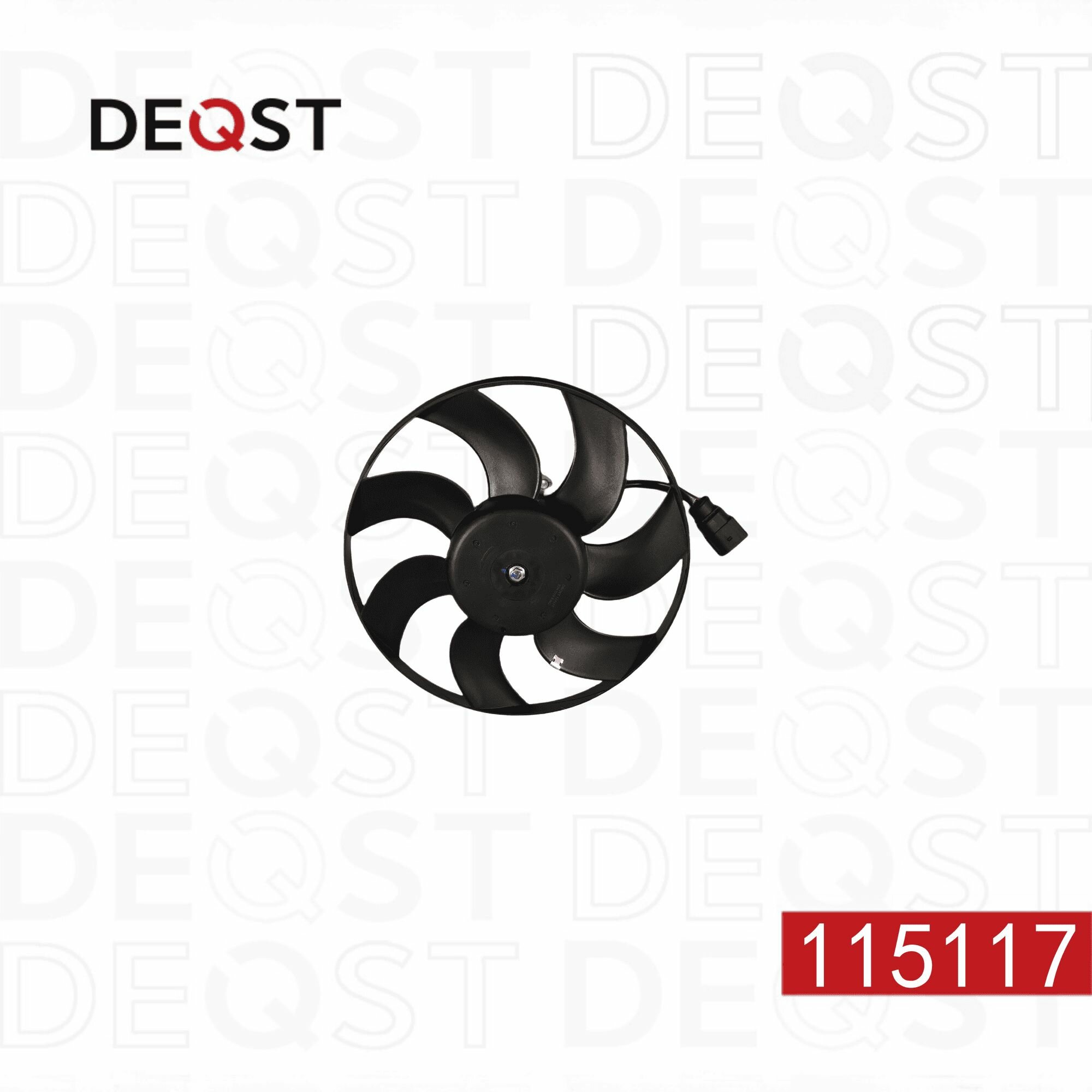 Вентилятор радиатора охлаждения Deqst 115117 Skoda Superb (3T4) 03, (08-