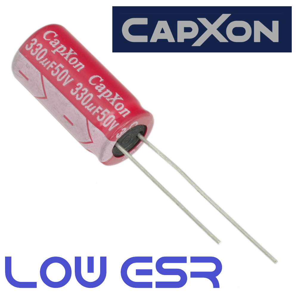 330мкФ 50В / KF / 10x20 / 105 С / конденсатор электролитический (2шт)