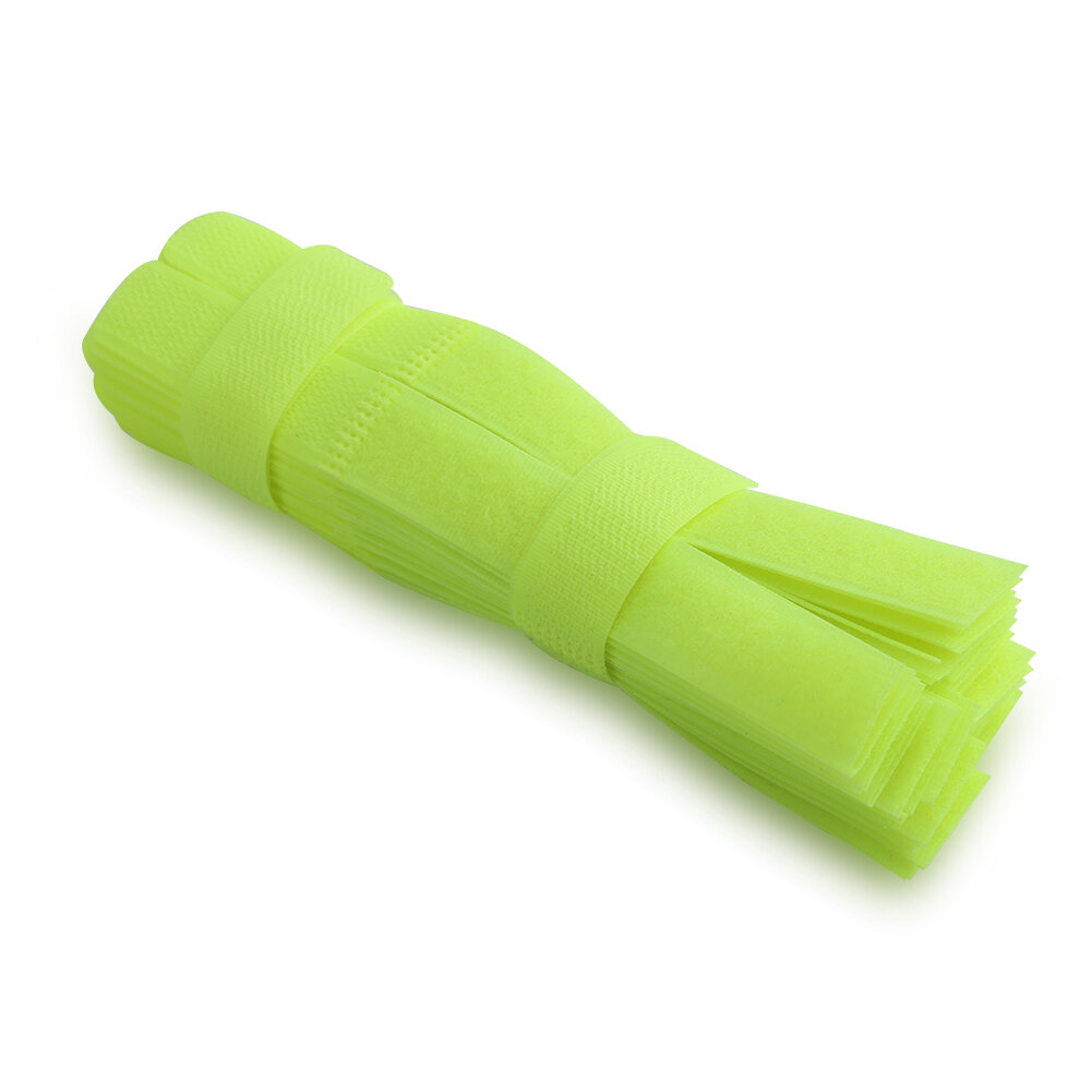 50 шт./лот Многоразовые органайзеры для проводов, держатели для кабелей, стяжки для шнуров и проводов, желтые