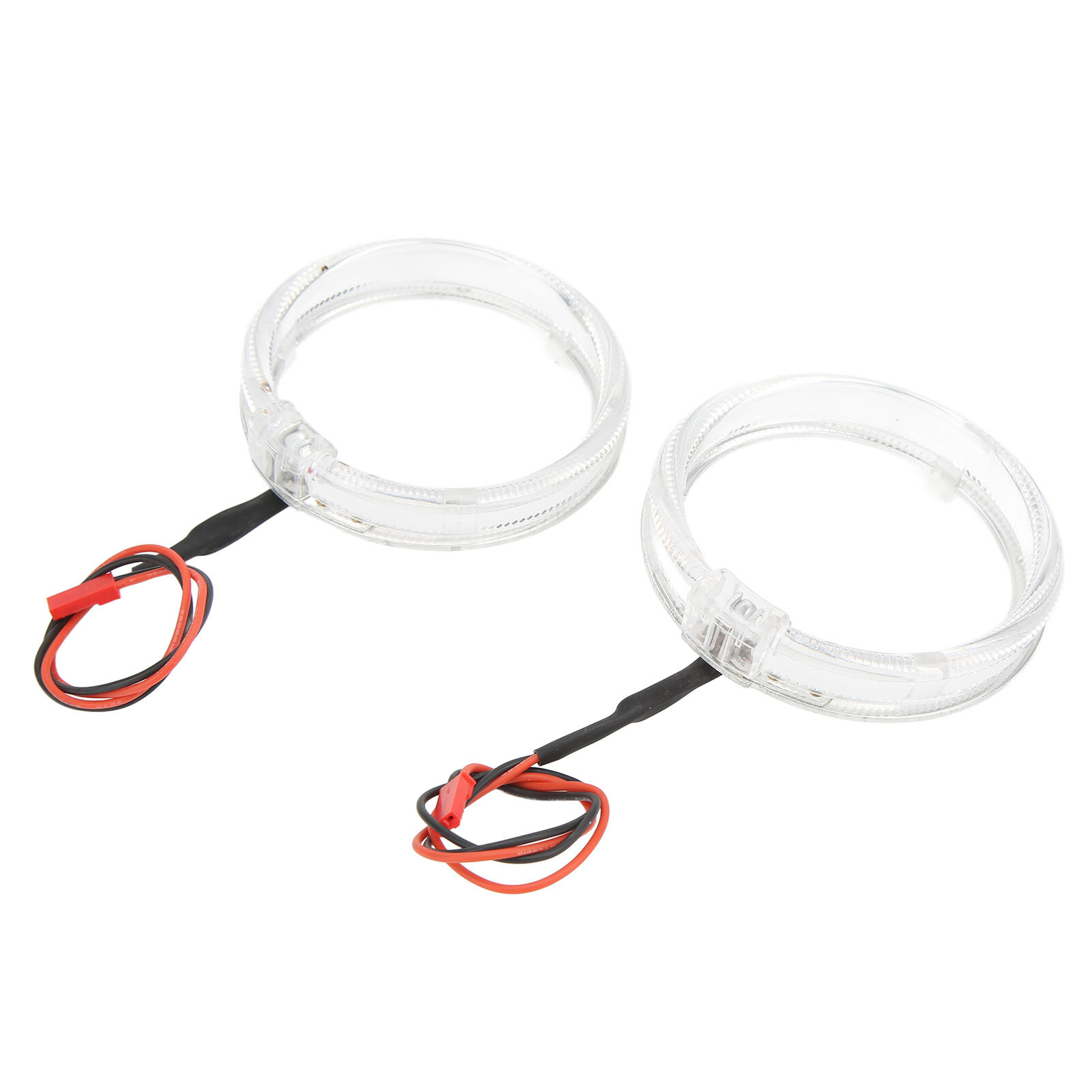 2 шт. автомобильный светодиодный световод ангельские глазки Halo Ring фара лампа дневного света 9‑36 В для автомобиля желтый