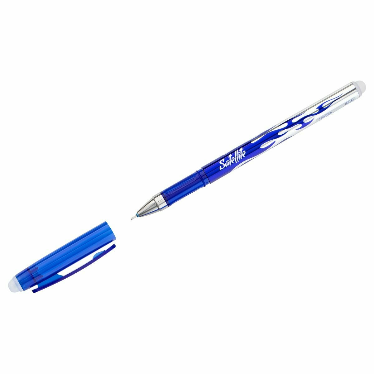 Ручка гелевая стираемая OfficeSpace Satellite (0.3мм, синяя) (EP_66436), 12шт.