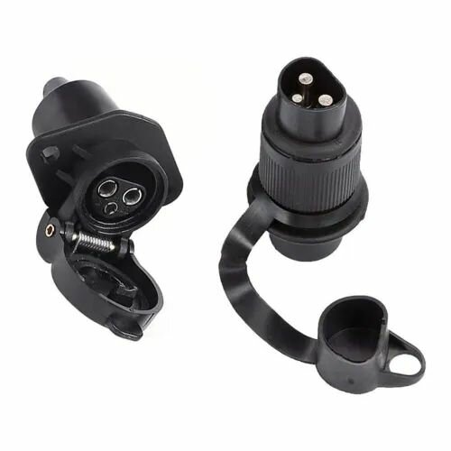 3-полюсная розетка прикуривателя 12В для прицепа и трактора надежное подключение питания и сигнальных огней