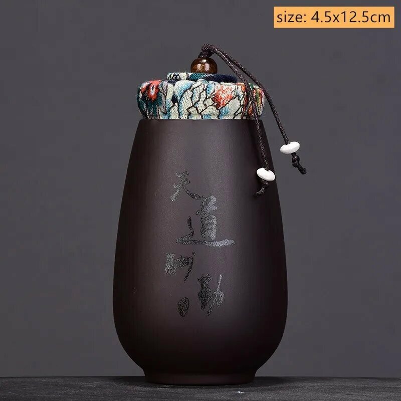 Китайская маленькая чайная банка с фиолетовым песком, Домашний Органайзер для чая, портативная герметичная емкость для кофе, кухонный резервуар для хранения, чайный контейнер на заказ, A6