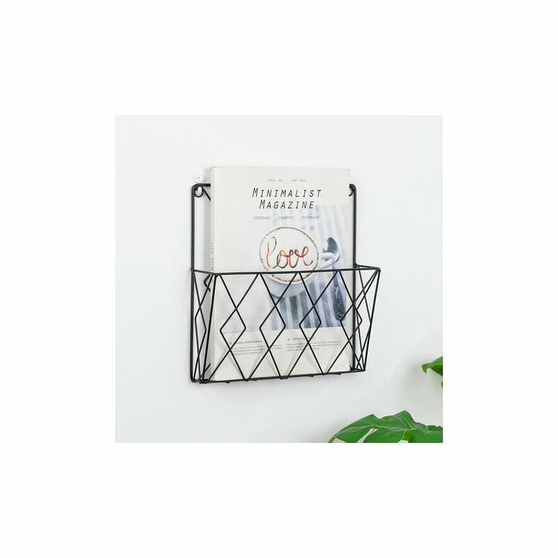 Черная подвесная стойка для газет, металлическая стойка для журналов, держатель для газет, газетный ящик, настенный держатель для экзаменационных материалов, журналы, книги и офисные документы