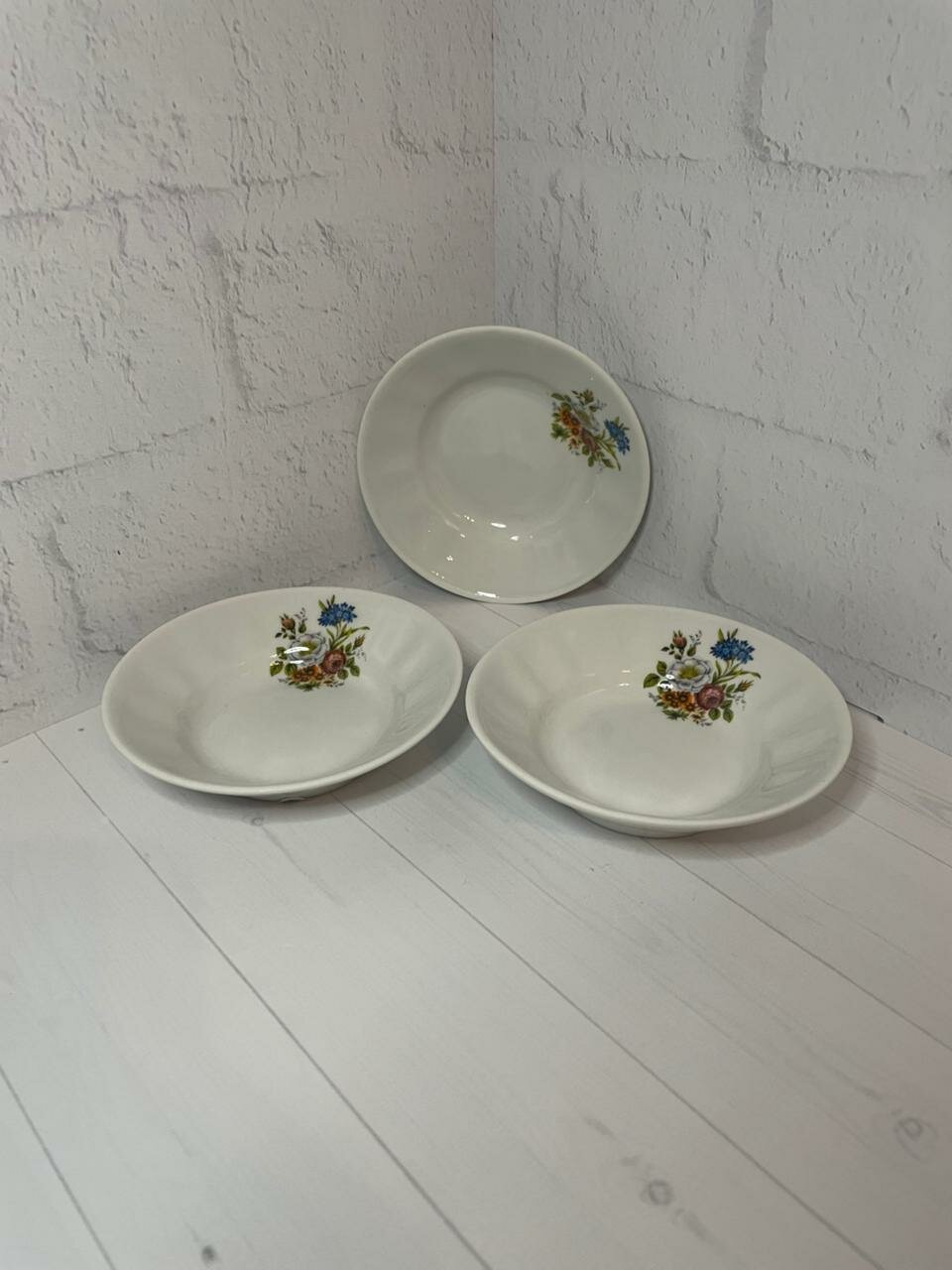 Набор блюдцев для варенья Луговые Цветы 3 штуки