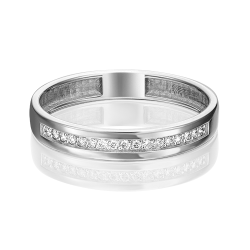 Кольцо, белое золото, 585 проба, бриллиант