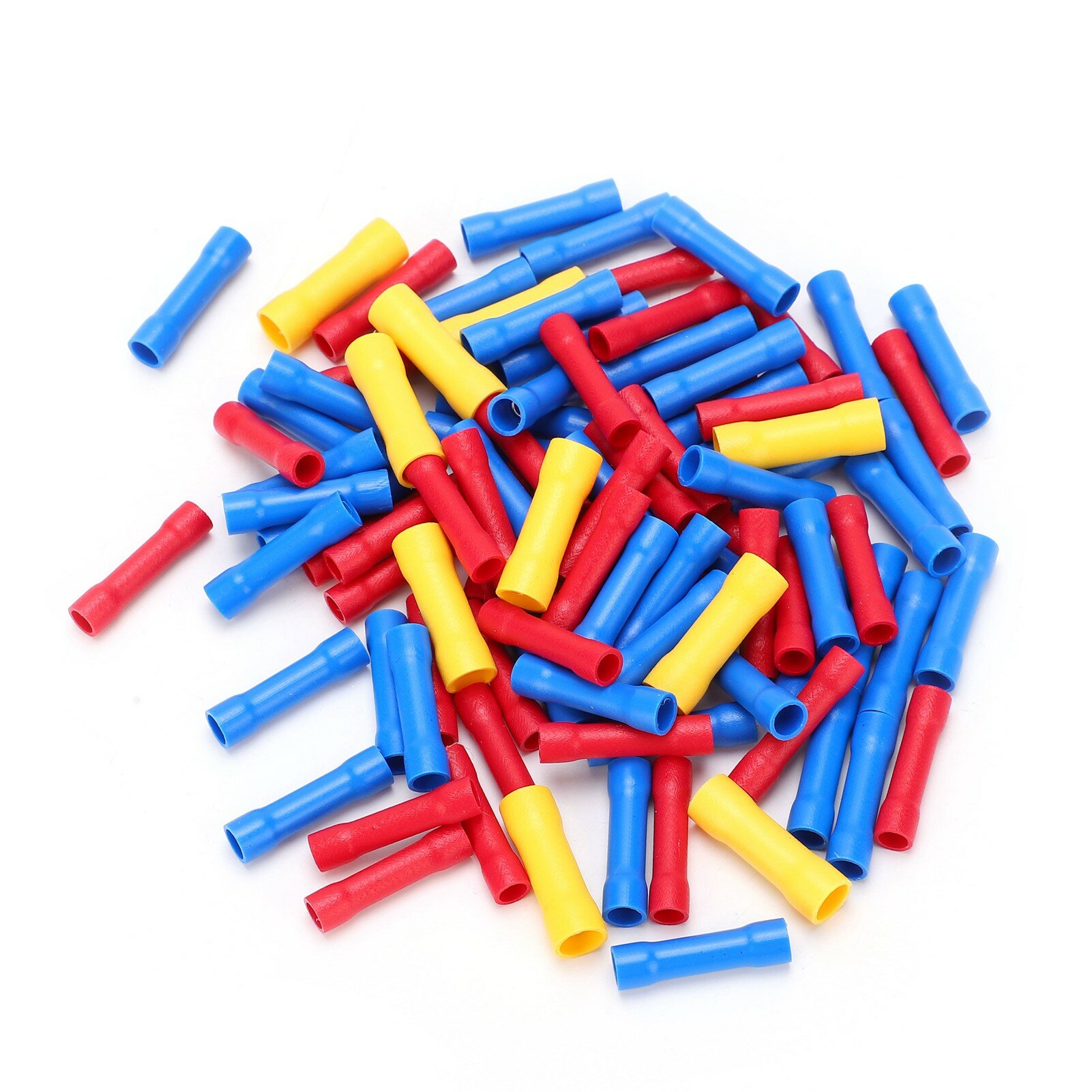 100Pcs Wire Connector Fully Insulated Waterproof Battery Welding Cable Tubular Terminal