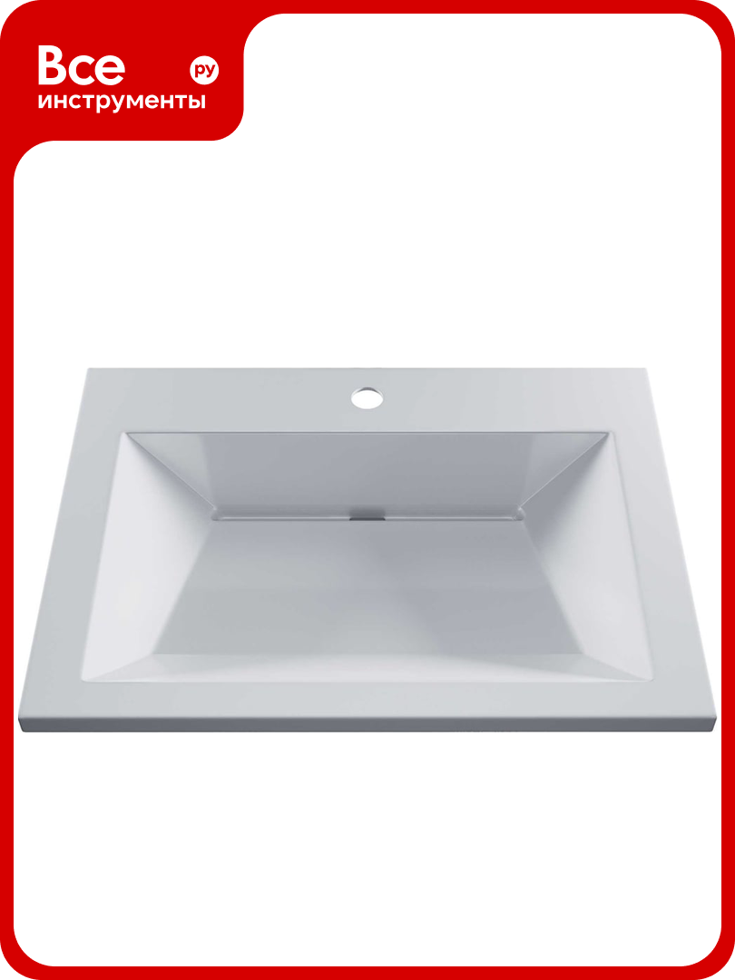 Раковина для ванной uperwood Olivia_60 см, белая глянцевая ROlivia60wg