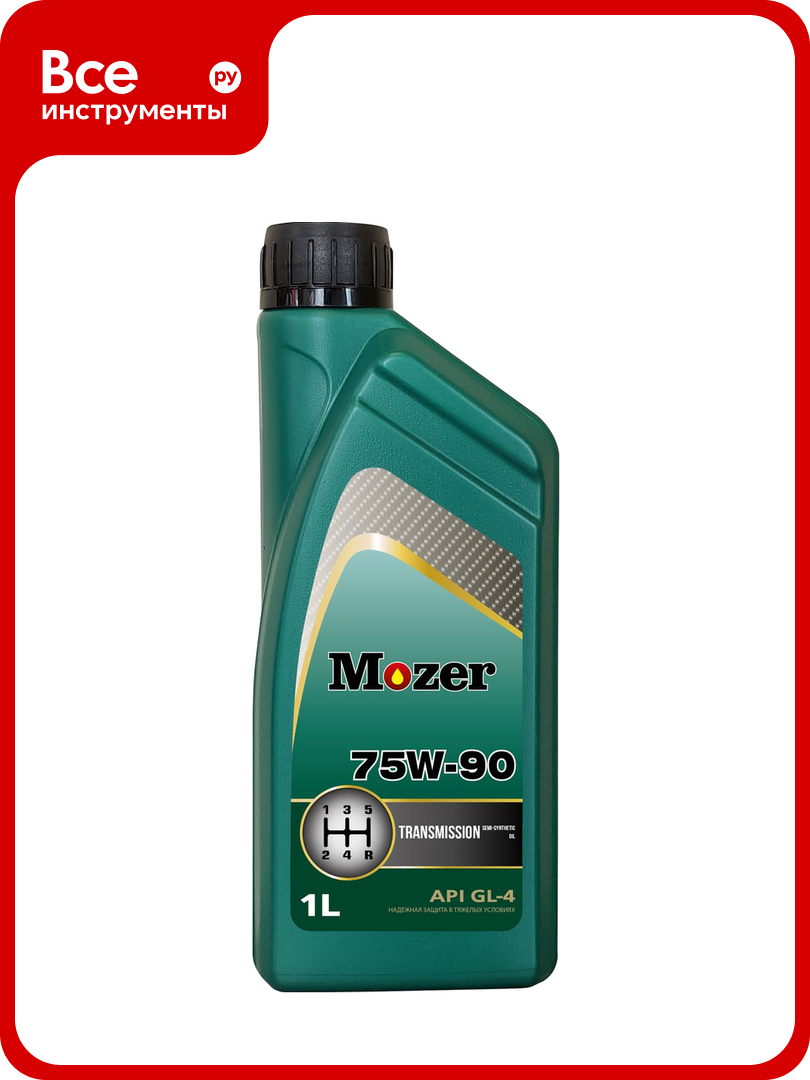 Трансмиссионное масло Mozer Transmission SAE 75w-90, API GL-4, канистра 1 л 4636373