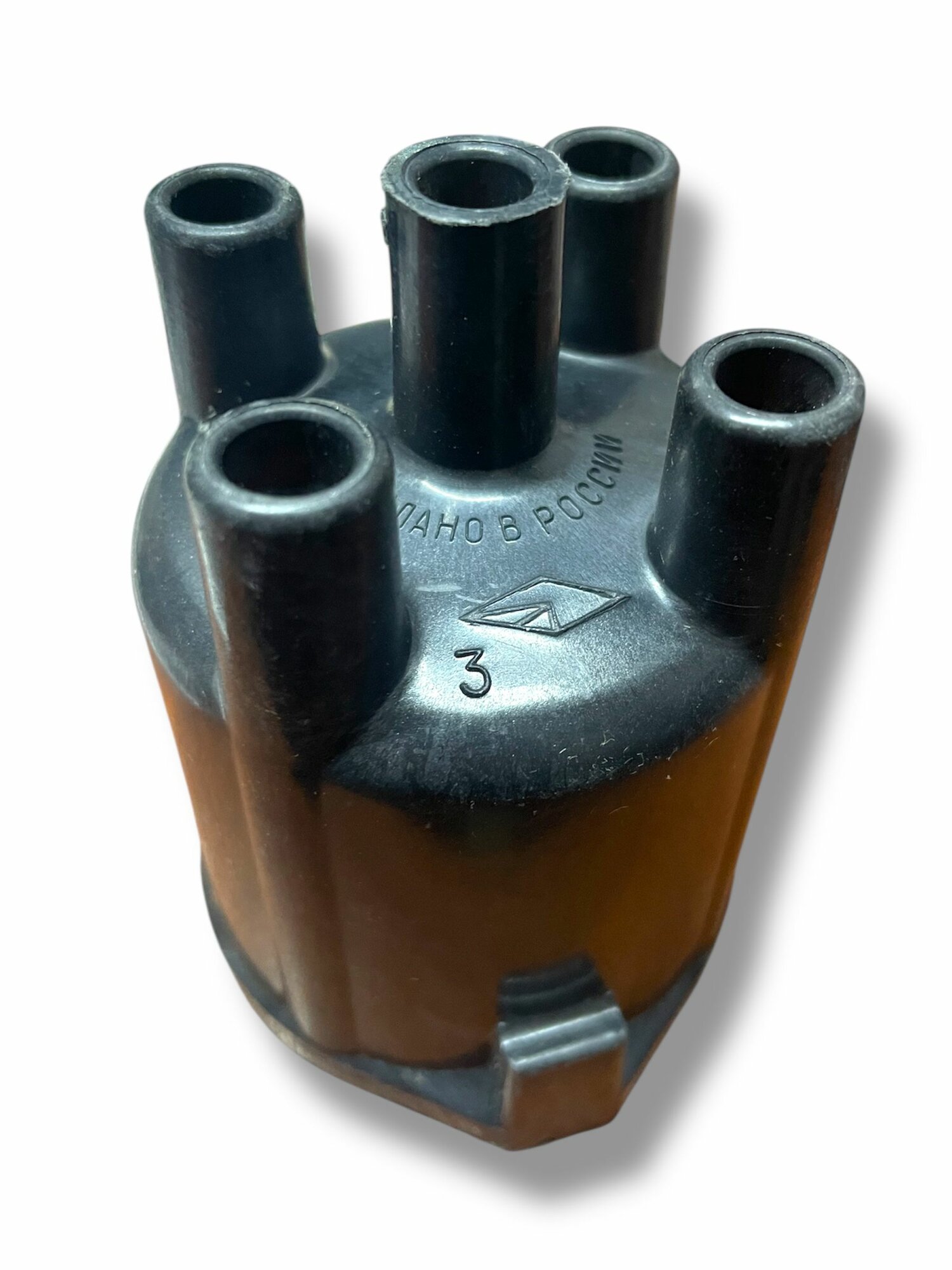 Крышка распределителя зажигания применим к ВАЗ 2101-2107 2121 Нива с медными контактами- арт. Р2101ВТ