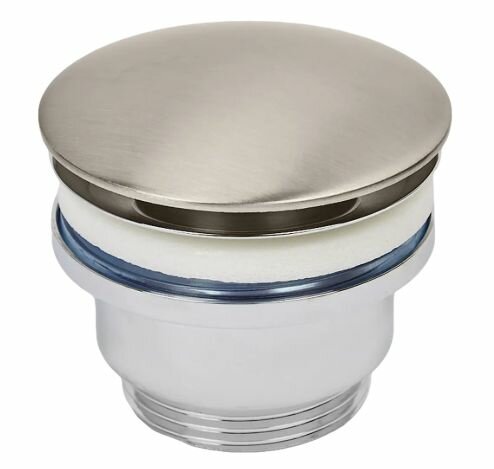 Выпуск для раковины MONLID 40 мм клик-клак с переливом никель