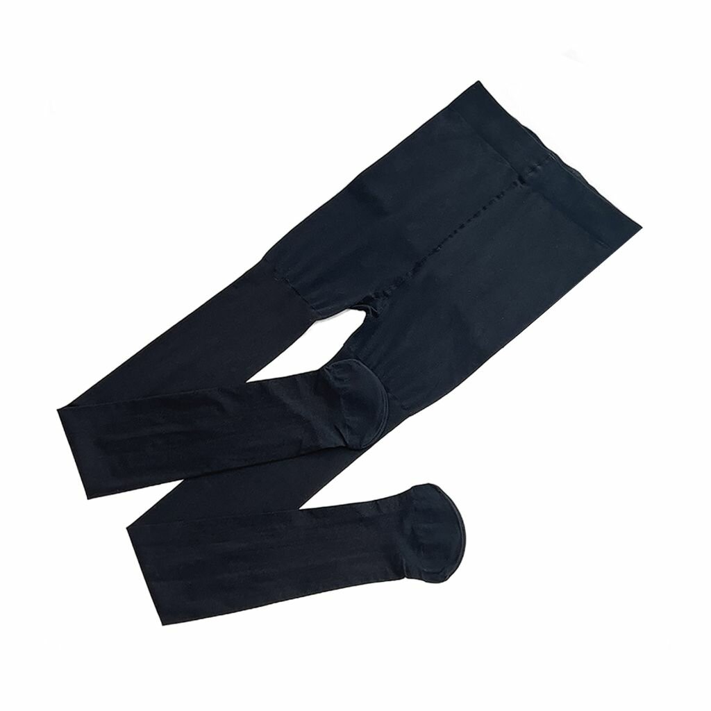 Летние детские чулки свободного кроя с носками черного цвета M