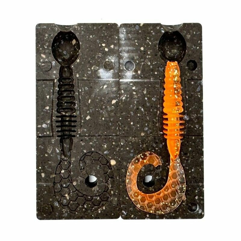 Форма для литья силиконовых рыболовных приманок Vip 3,3", 83,3 мм, 1место