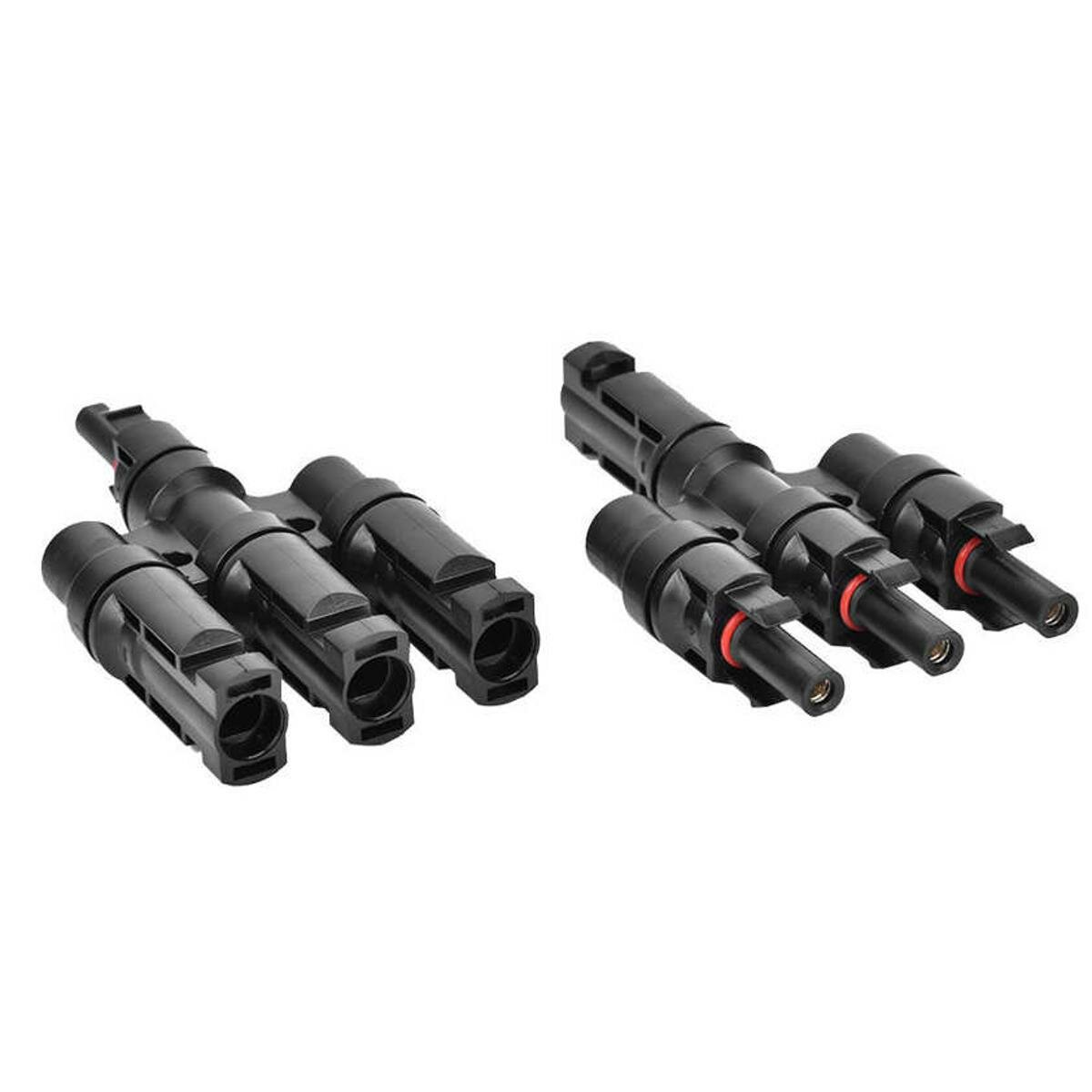 2 шт. MC4 4-канальный адаптер солнечного кабеля, разъем «папа-мама», гаечный ключ