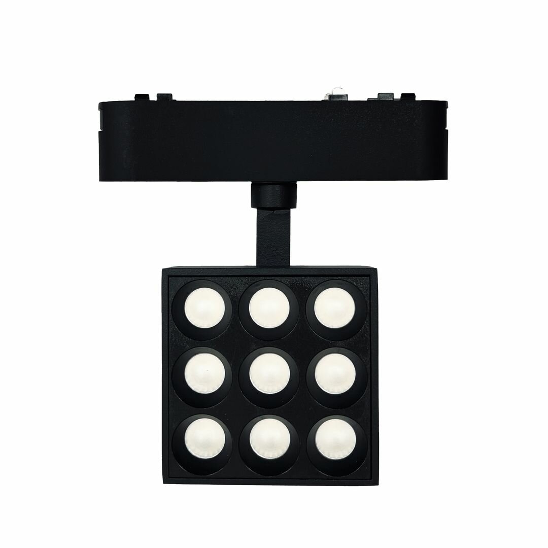 Трековый светильник Wertmark Technical Hadar W64.5xL114.5xH117 мм LED цвет черный, арт. WTH. O14.607.40.09