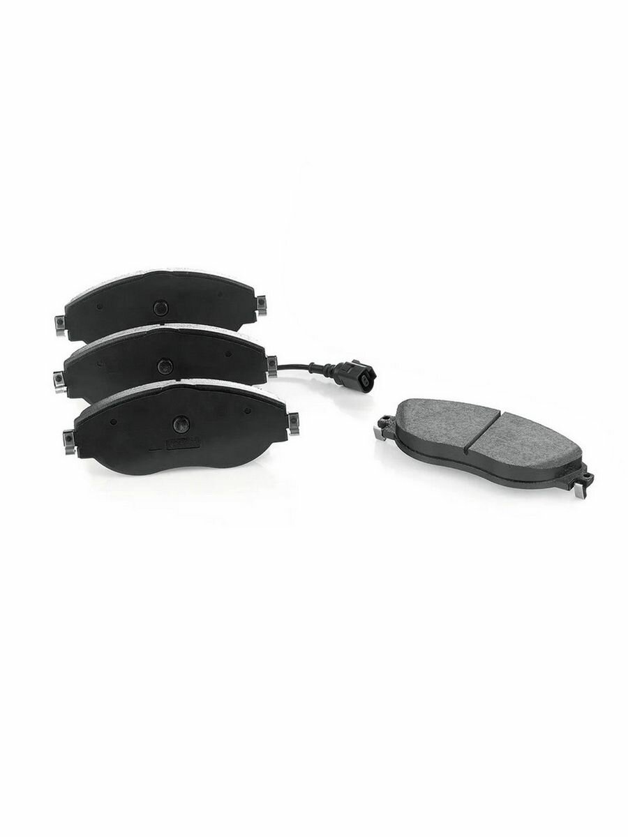 Колодки тормозные дисковые передние (с датчиком) NIBK PN0559W для Audi A3, Seat Tarraco, Skoda Kodiaq, Volkswagen Passat