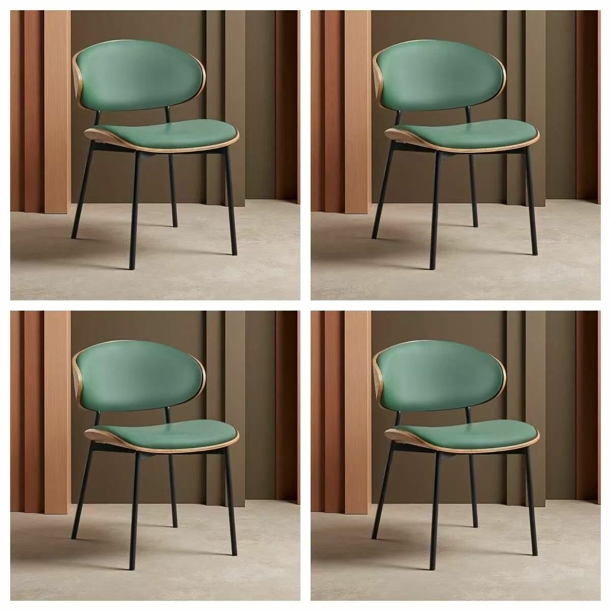 Итальянские обеденные стулья Eames из массива дерева Подходят для столовых, домов, кафе и винтажных элитных развлекательных заведений. Комплект из двух штук.-