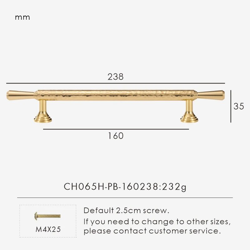 Nurlin твердая латунь ручной работы молоток узор кухонный шкаф ручки ящики гардеробные мебельные ручки, CH065H-PB-160238