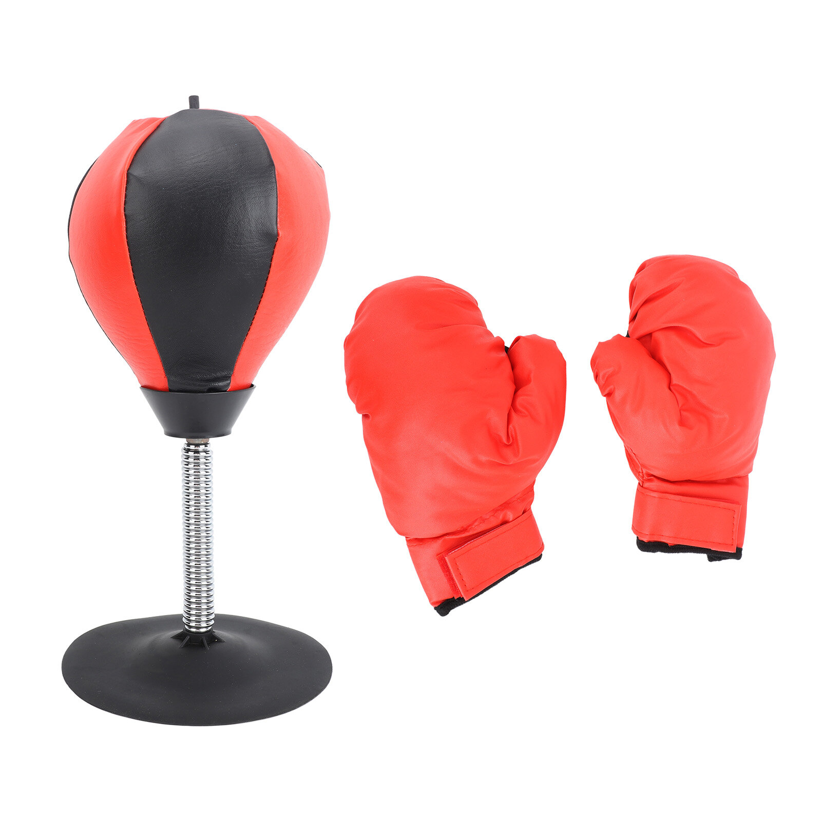 Настольная боксерская груша из искусственной кожи для снятия стресса, настольный стол, боксерский ударный мяч, забавные игрушки с перчатками для детей, коллег, друзей