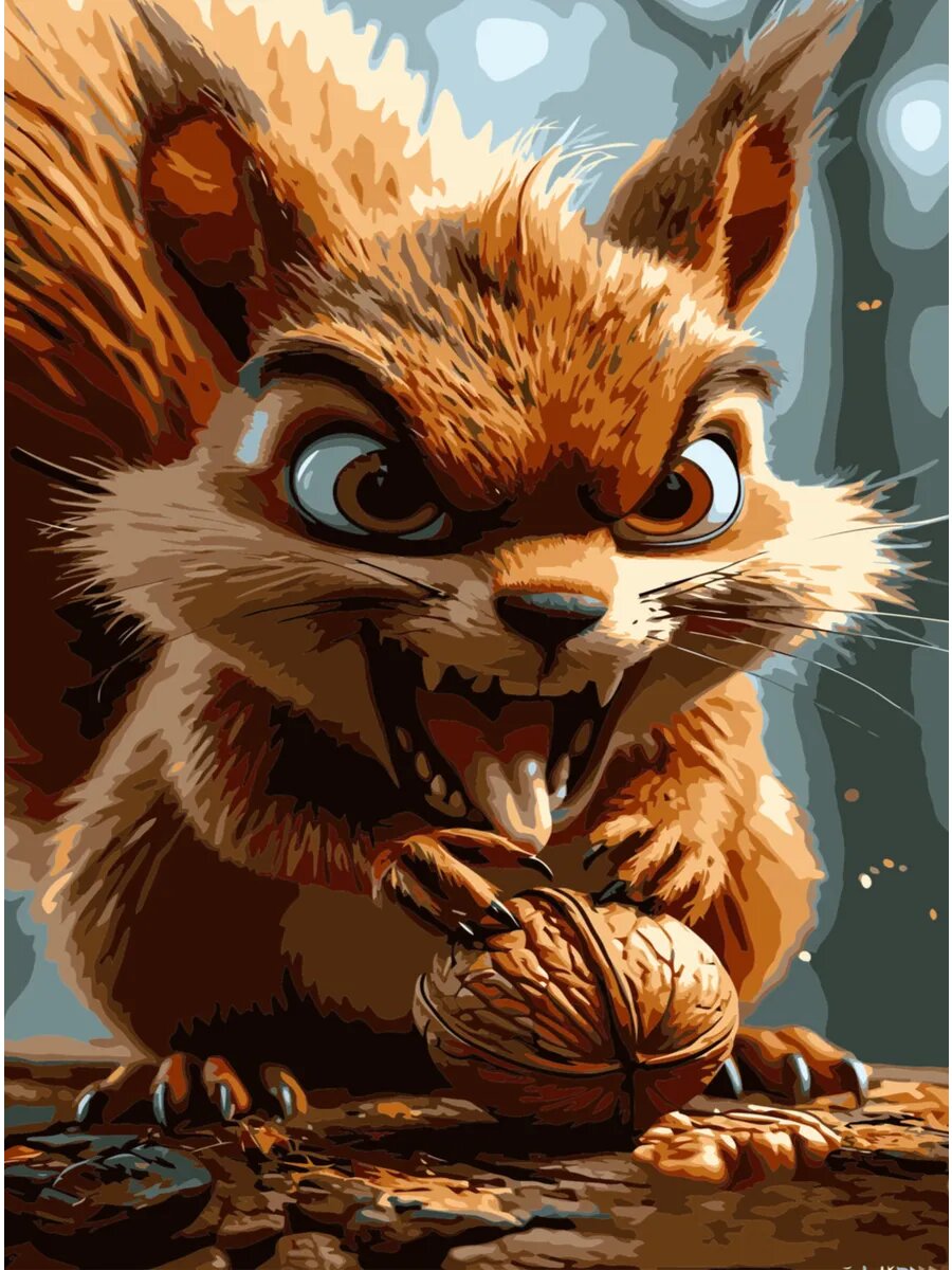 Картина по номерам белка