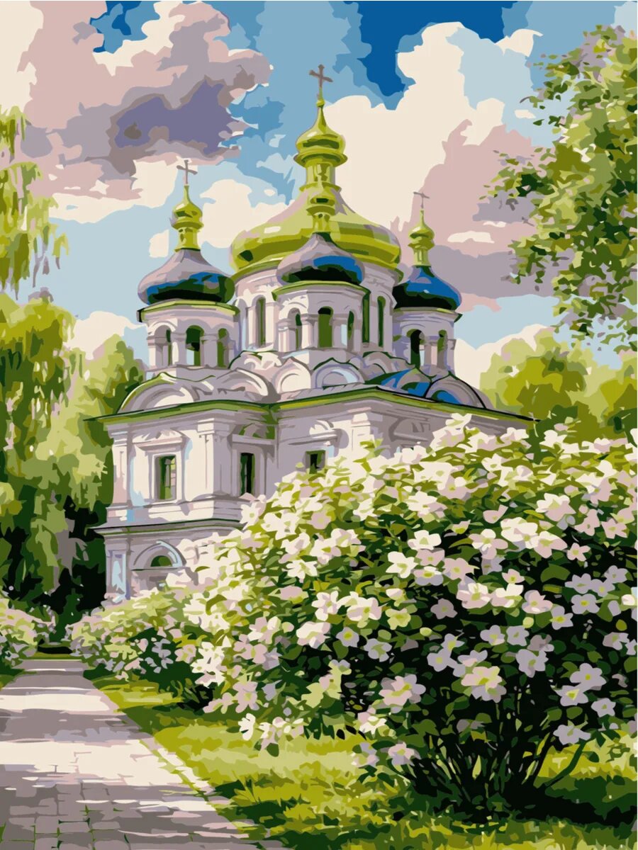 Картина по номерам церковь