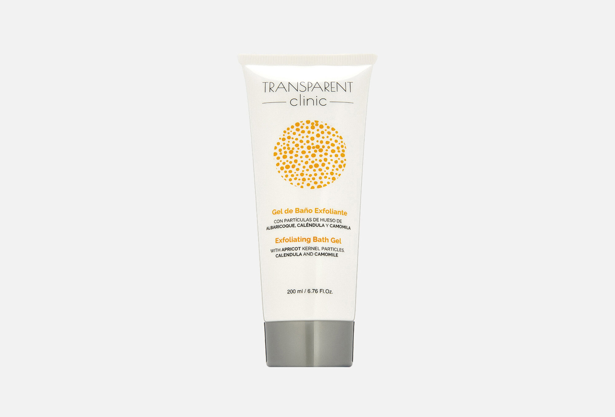 Скраб для тела TRANSPARENT CLINIC apricot kernel particles, calendula and camomile 200 мл
