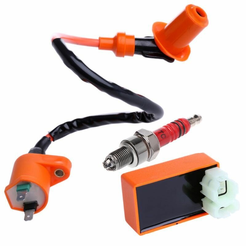 Гоночная Катушка Зажигания для GY6 50cc 125cc 150cc Двигатель Мопед Скутер ATV Quad Мотоцикл Высокого Давления