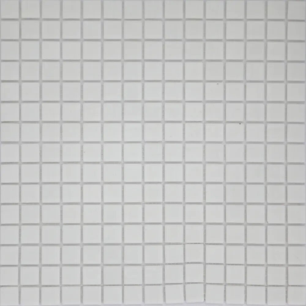 Креафорта мозаика стеклянная 327x327x4 мм белая