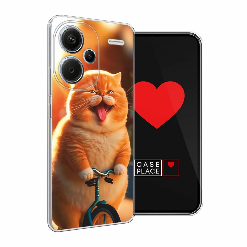 Чехол на Xiaomi Redmi Note 13 Pro+ / Сяоми Редми Нот 13 Про + с принтом "Кот на велике" — фото 1