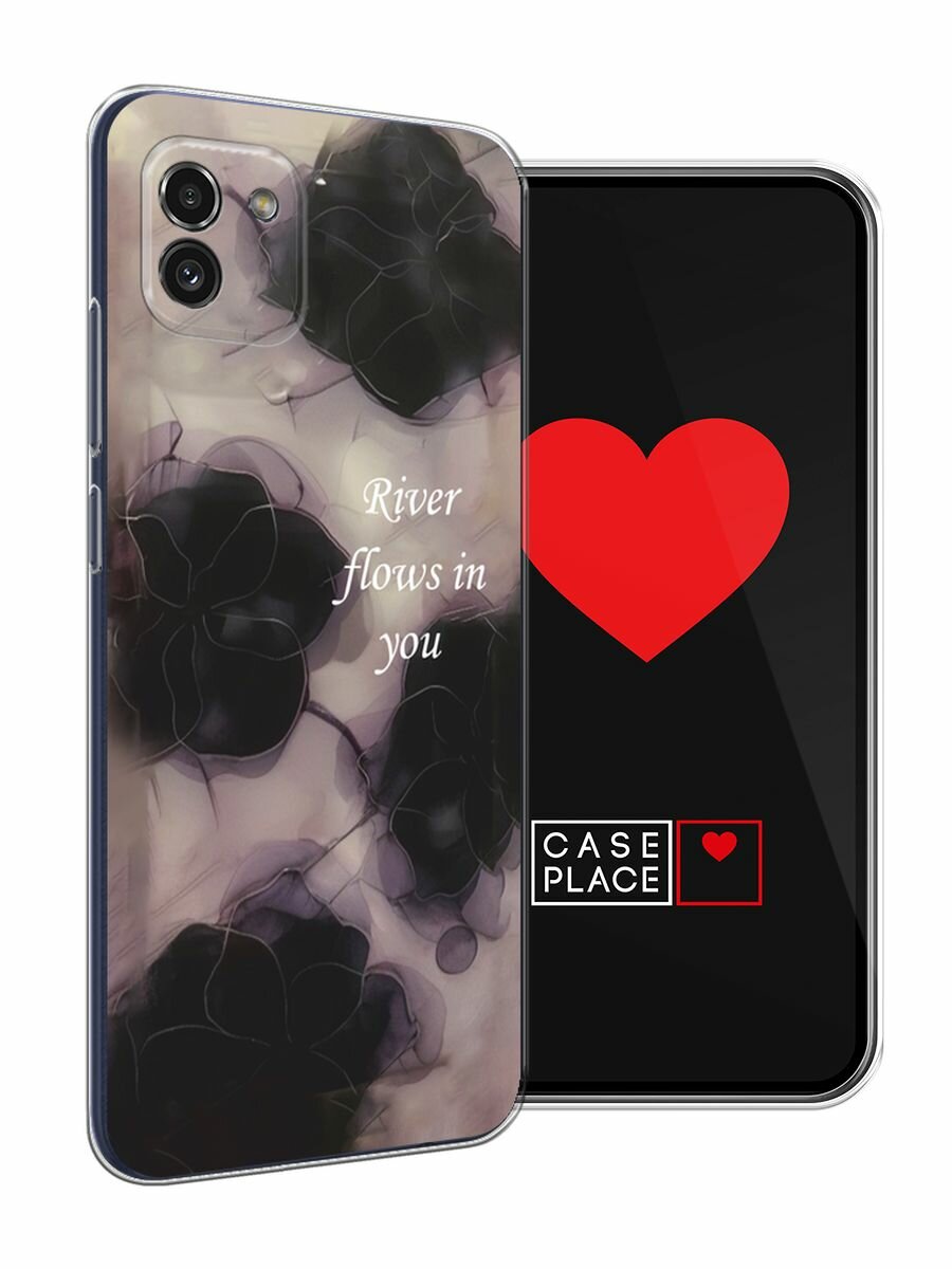 Чехол на Samsung Galaxy A03 / Самсунг Галакси А03 с принтом River flows in you — фото 1