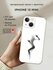 Чехол на Apple iPhone 13 mini / Айфон 13 мини с принтом "Девушка в душе"