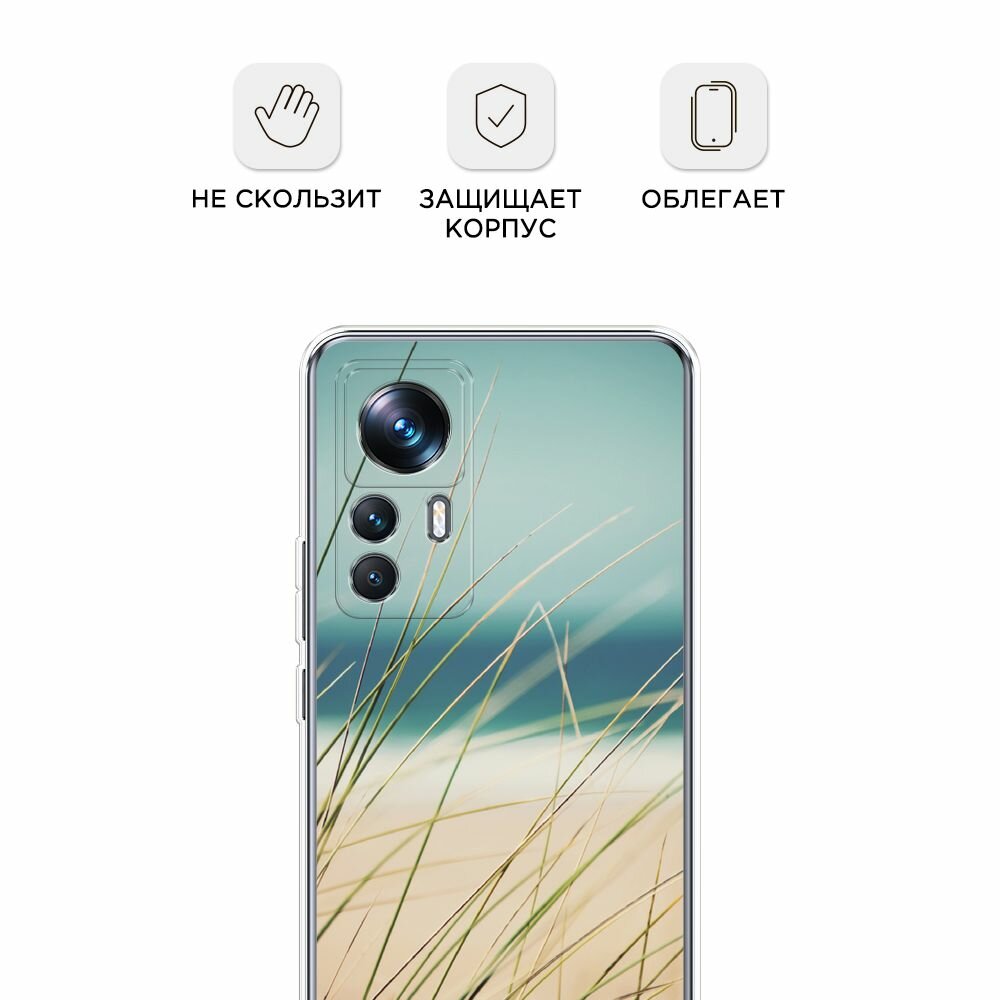 Чехол на Xiaomi 12T Pro / Сяоми 12T Про с принтом "Морской пляж" — фото 1
