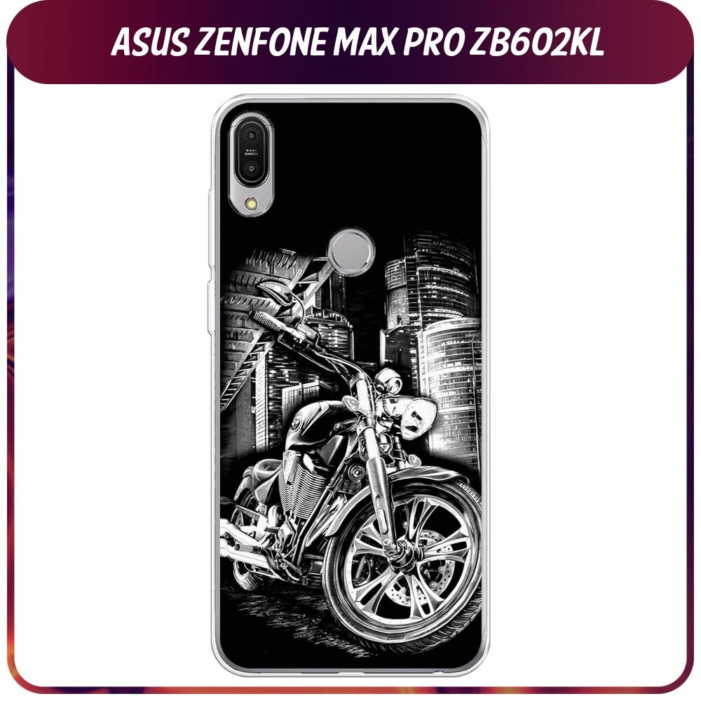 Чехол на Asus ZenFone Max Pro ZB602KL / Асус Зенфон Макс Про ZB602KL с принтом "Крутой байк"