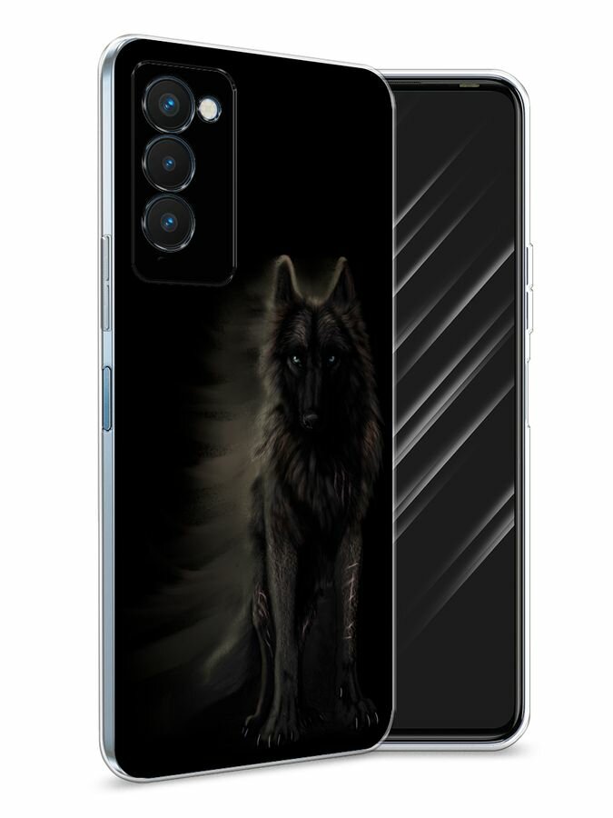 Чехол на Tecno Camon 18P / Техно Камон 18Р с принтом "Туманный волк"