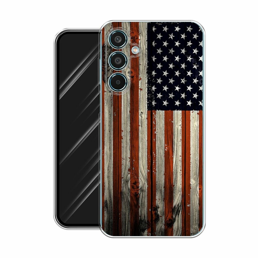 Чехол на Samsung Galaxy M35 / Самсунг Галакси M35 с принтом "США" — фото 1