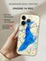 Чехол на Apple iPhone 14 Pro / Айфон 14 Про с принтом "Кит графика", прозрачный