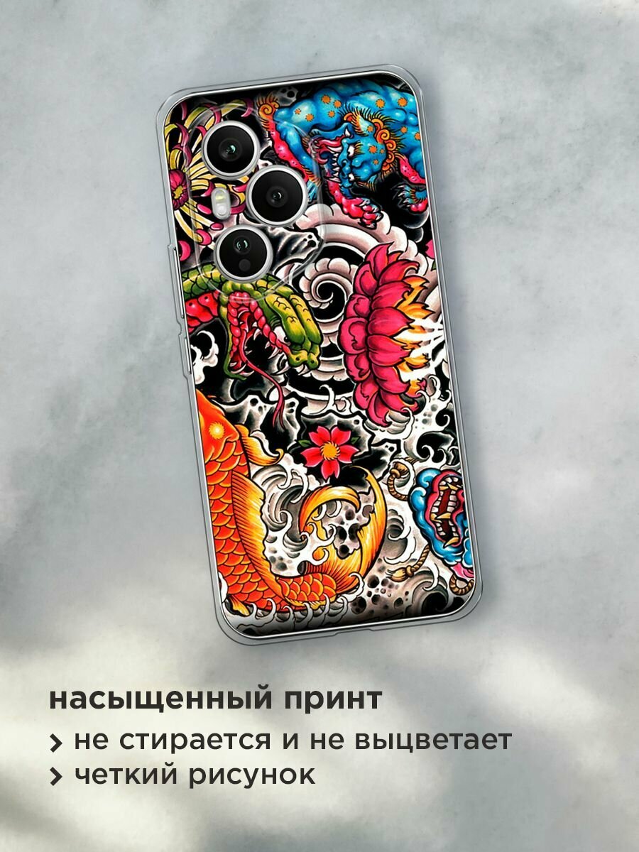 Чехол на Honor 400 Pro / Хонор 400 Про с принтом "Японское искусство" — фото 1