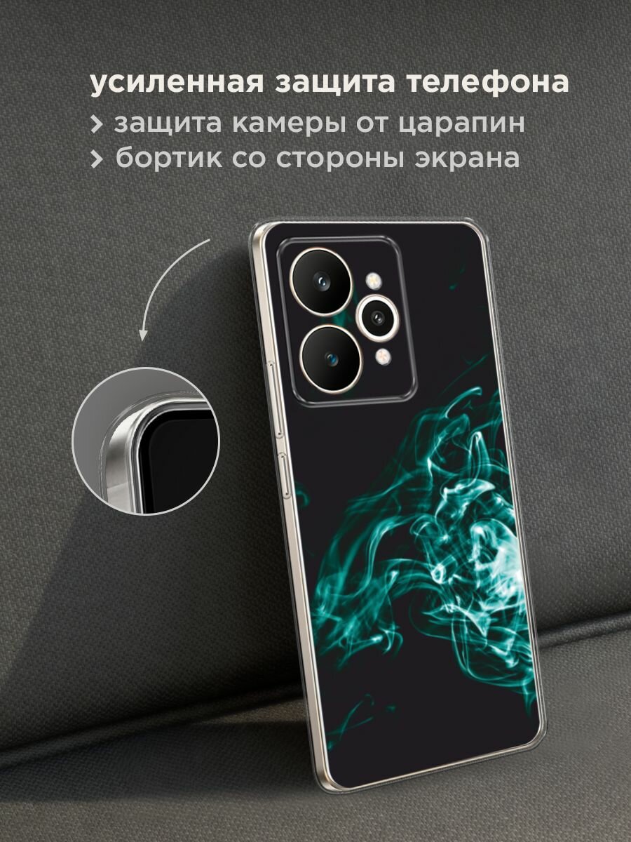 Силиконовый чехол на Realme 15 / Реалми 15 с принтом Дым — фото 1