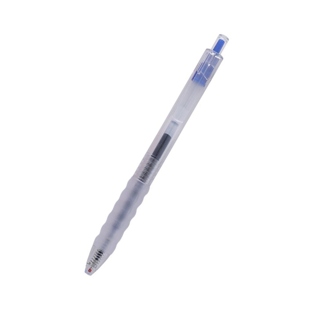 Нажимайте на ручку одной головкой, ученик чистит ручку для вопросов, тестовую ручку, водную ручку - синего цвета