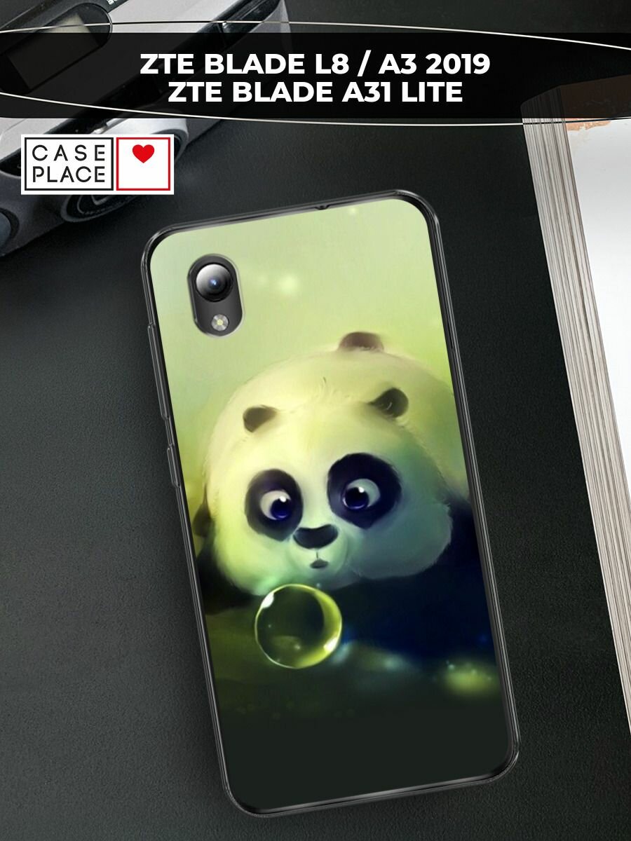 Чехол на ZTE Blade L8/A3 (2019)/A31 lite / ЗТЕ Блэйд L8/A3/A31 Лайт с принтом "Малыш панды"