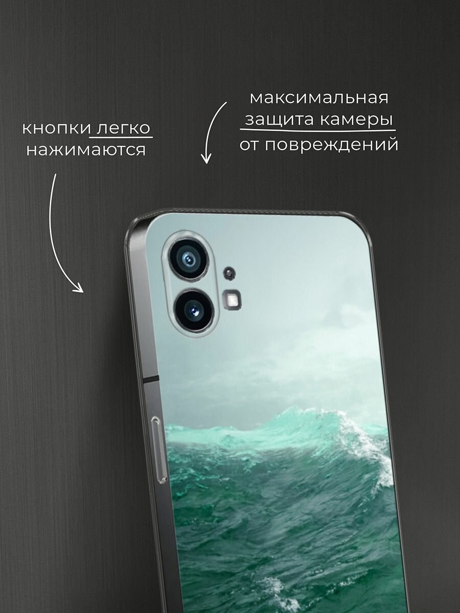 Чехол на Nothing Phone 1 / Нафинг Фон 1 с принтом "Волны 12" — фото 1